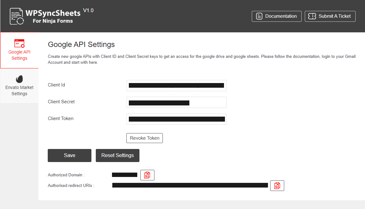 Ninja Forms Google Spreadsheet Addon