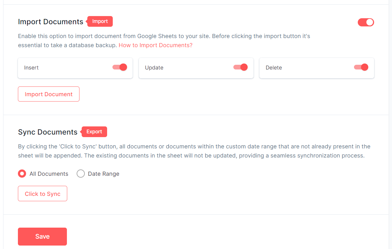 WPSyncSheets For Document Library Pro